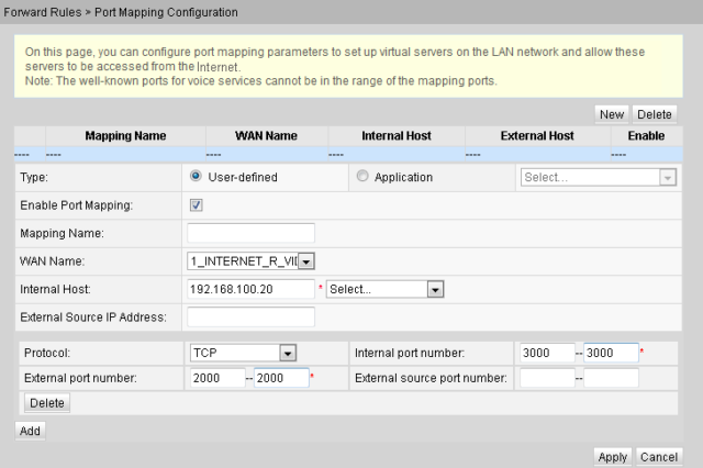 What Is The Port Mapping Function Of The ONT?