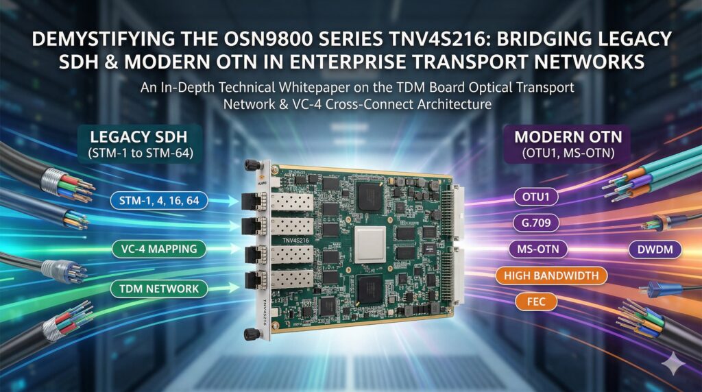 Demystifying The OSN9800 Series TNV4S216: Bridging Legacy SDH And ...
